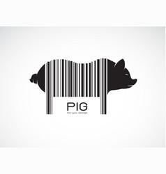 Cow on the body is a barcode farm animals cow Vector Image