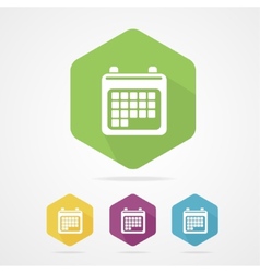 Calendar agenda 365 days year Royalty Free Vector Image