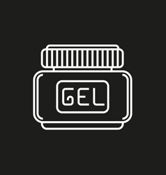 Hair gel simple icon on white background Vector Image