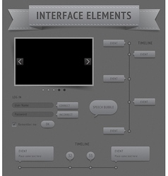 User interface elements Royalty Free Vector Image