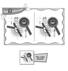 Find 9 differences game soap Royalty Free Vector Image