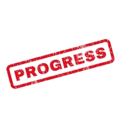 In progress text rubber stamp Royalty Free Vector Image