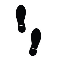 Footprint icon - baby child and adult Royalty Free Vector