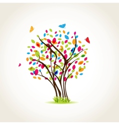 Beautiful spring background Royalty Free Vector Image