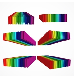 Rainbow colored barcode Royalty Free Vector Image