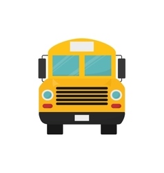 School bus front view Royalty Free Vector Image