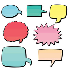 Set speech bubbles Royalty Free Vector Image - VectorStock