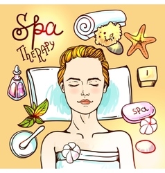 Hand drawn massage Royalty Free Vector Image - VectorStock
