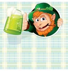 Patrick with beer Royalty Free Vector Image - VectorStock