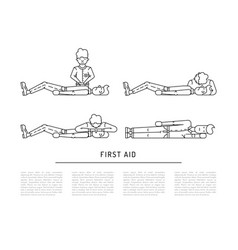 First aid emergency Royalty Free Vector Image - VectorStock