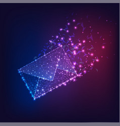 Futuristic electronic mail documentation concept Vector Image