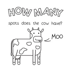 Cartoon rooster counting game coloring book Vector Image