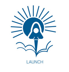 Icon for a startup business project Royalty Free Vector