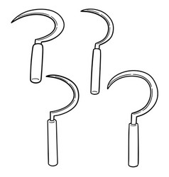 Hands with hammer and sickle sketch engraving Vector Image