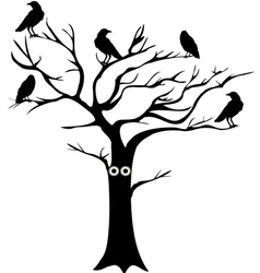 Crow Tree Vector Images (over 1,200)