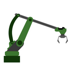 Isolated robotic arm icon Royalty Free Vector Image