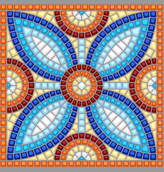 Ancient mosaic ceramic tile pattern Royalty Free Vector