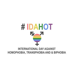 Homophobia transphobia and biphobia icon design Vector Image