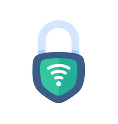 Unlocking the padlock with authentication Vector Image