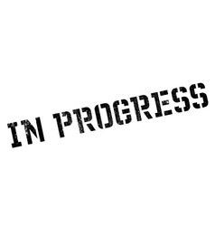 In progress rubber stamp Royalty Free Vector Image