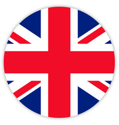 United kingdom round flag Royalty Free Vector Image