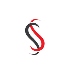 Ss logos and symbols template icons app Royalty Free Vector