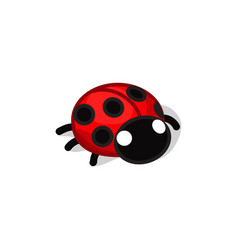 Cartoon funny ladybug Royalty Free Vector Image