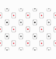 Simbols of playing card seamless pattern Vector Image