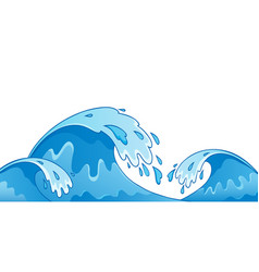 Waves theme image 8 Royalty Free Vector Image - VectorStock