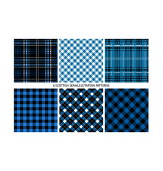 Buffalo check plaid pattern black white Royalty Free Vector