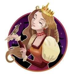 Beautiful princess Royalty Free Vector Image - VectorStock