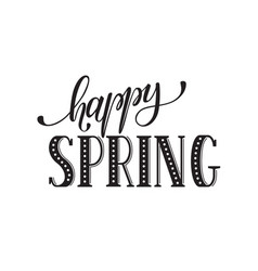 Spring time wording Royalty Free Vector Image - VectorStock