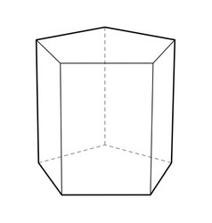 Line Drawing of Pentagonal Prism Vector Images (69)