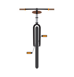 Bicycle front view Royalty Free Vector Image - VectorStock