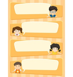 Girl reading book and many speech bubbles Vector Image