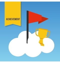 Achievement design success icon colorful design Vector Image