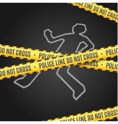 Police line set Royalty Free Vector Image - VectorStock