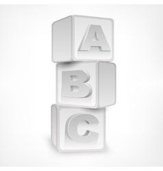 Metal cube on brushed steel plate Royalty Free Vector Image