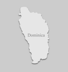 Map of dominica Royalty Free Vector Image - VectorStock