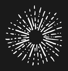 Doodle design element hand drawn spark Royalty Free Vector