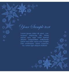 Fantasy starry border Royalty Free Vector Image