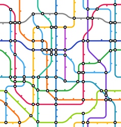 Seamless background of abstract city map Vector Image