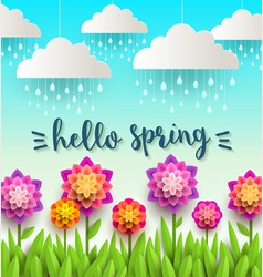 Keep calm its spring Royalty Free Vector Image