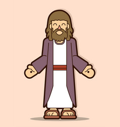 God father son holy spirit cartoon graphic Vector Image