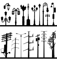 City light and sign Royalty Free Vector Image - VectorStock