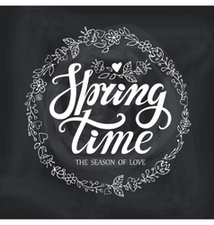 Its spring time typographic design Royalty Free Vector Image