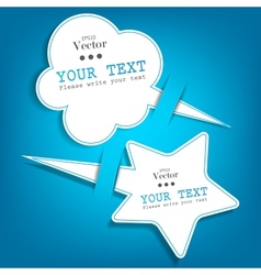 Origami speech bubble Royalty Free Vector Image
