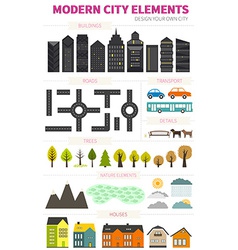 Town elements Royalty Free Vector Image - VectorStock