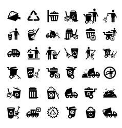 Paper trash icons collection Royalty Free Vector Image