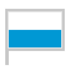 Flag rectangular shape Royalty Free Vector Image